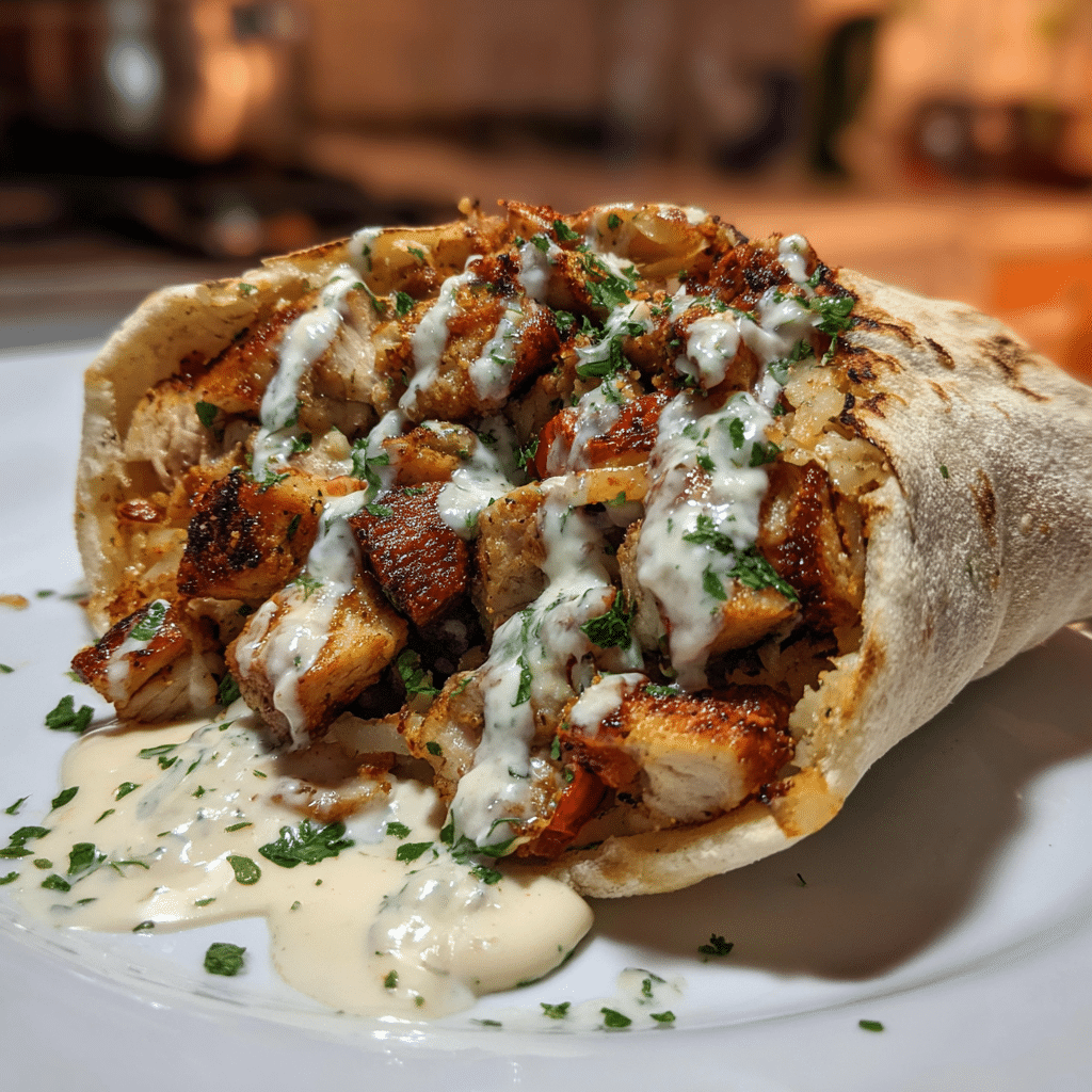 Chicken Shawarma with Creamy Garlic Sauce – Authentic, Flavorful & Easy